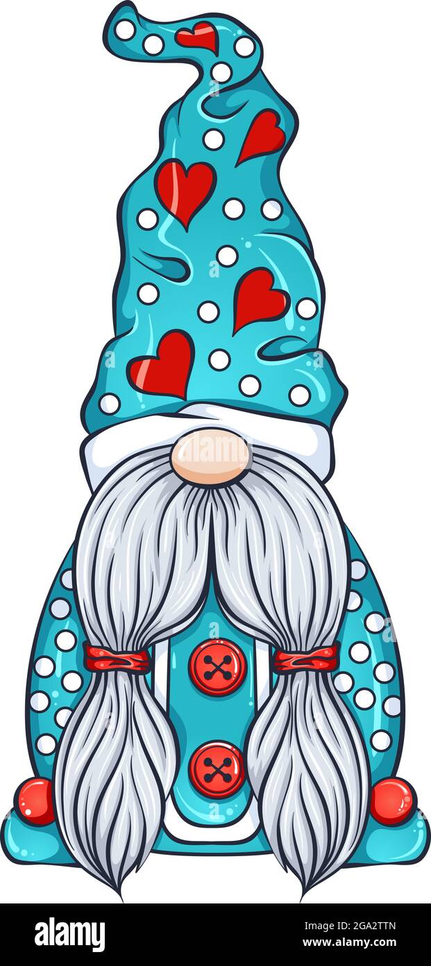 Small gnome red hat Stock Vector Images - Alamy