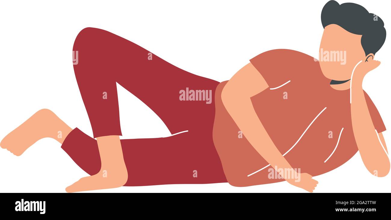 young man lying in the floor Stock Vector Image & Art - Alamy