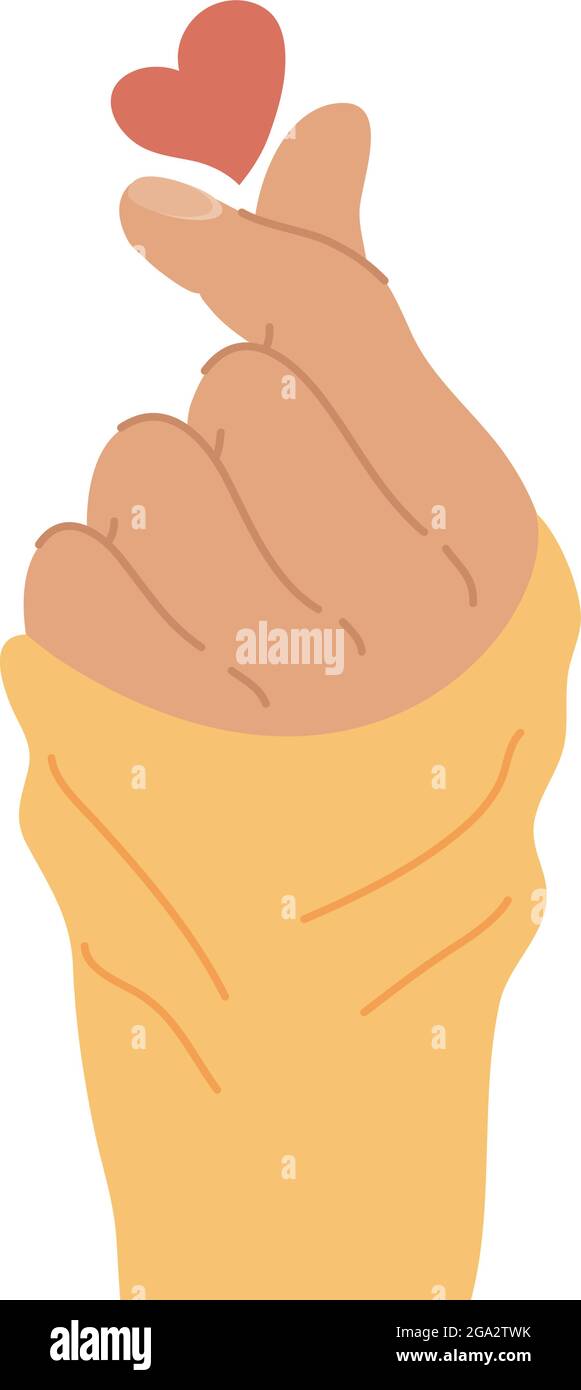 hand snapping heart love icon Stock Vector Image & Art - Alamy