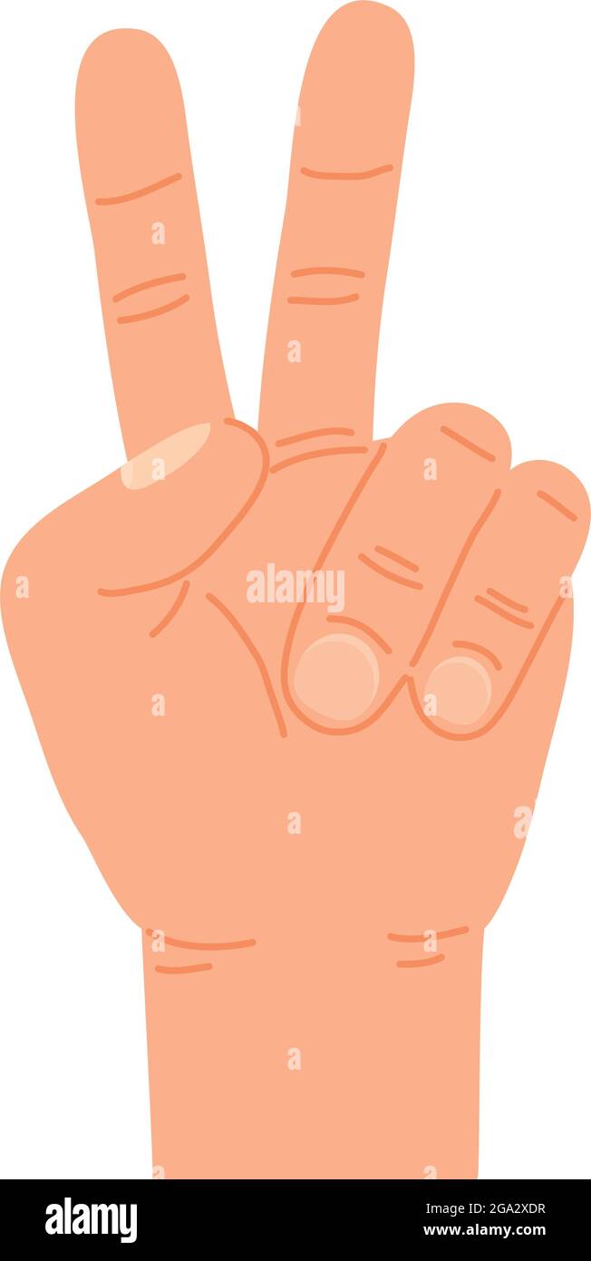 hand peace and love signal Stock Vector Image & Art - Alamy