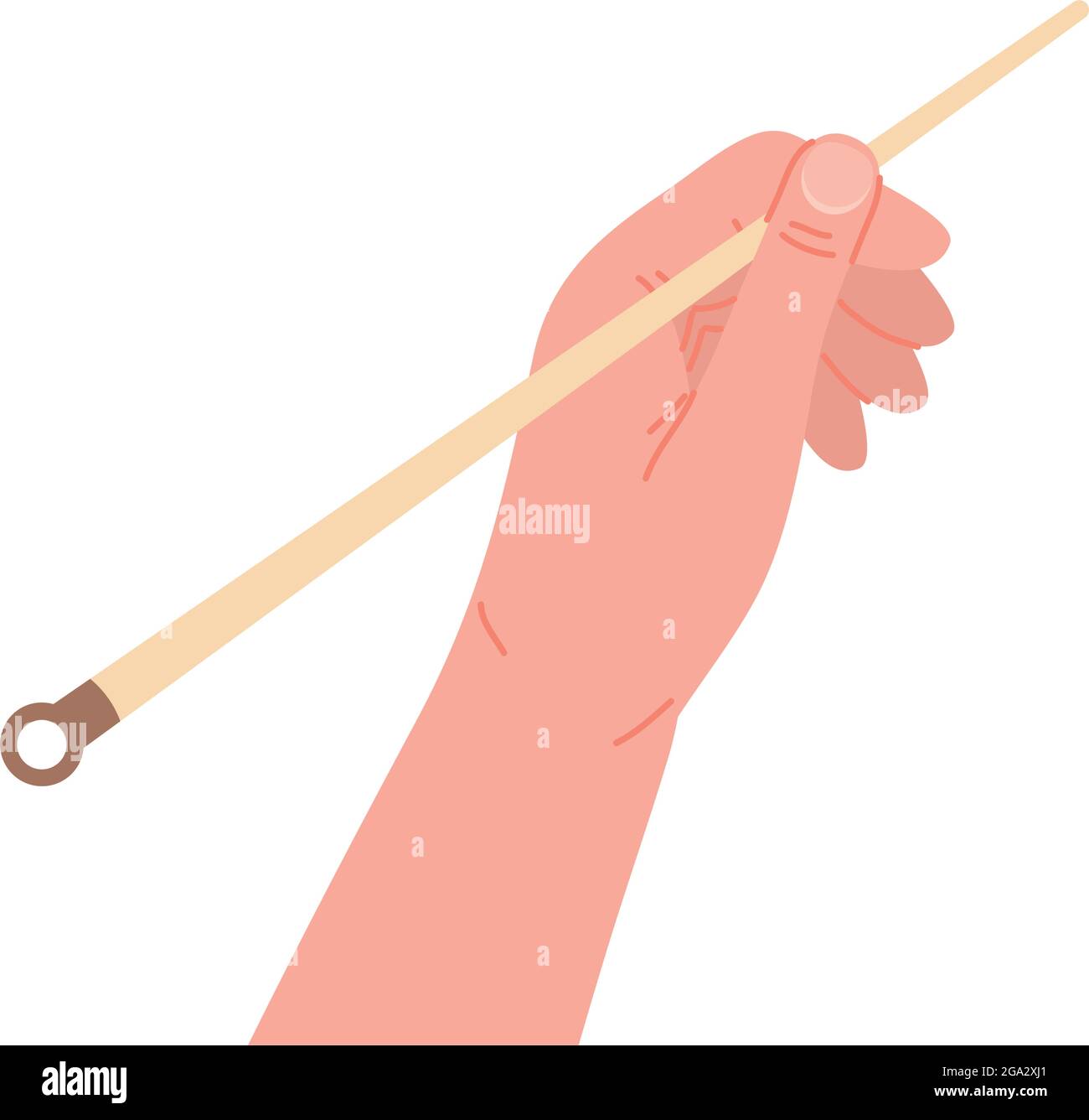 hand with knitting needle icon Stock Vector Image & Art - Alamy