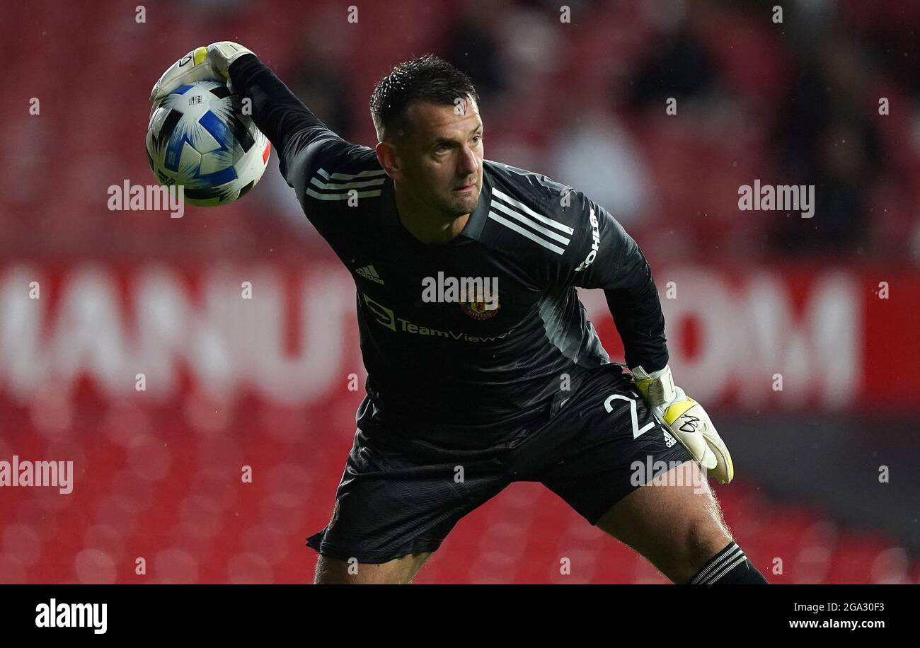 Manchester United goalkeeper Tom Heaton during the pre-season friendly ...