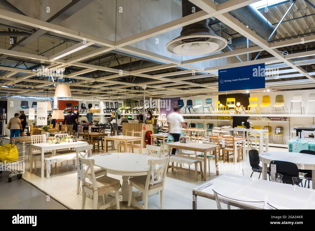 IKEA store Dinning room interior setup Stock Photo - Alamy