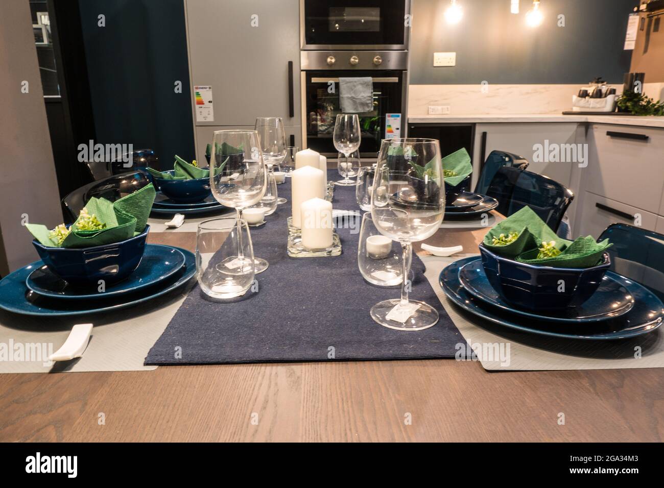 IKEA store Dinning room interior setup Stock Photo - Alamy