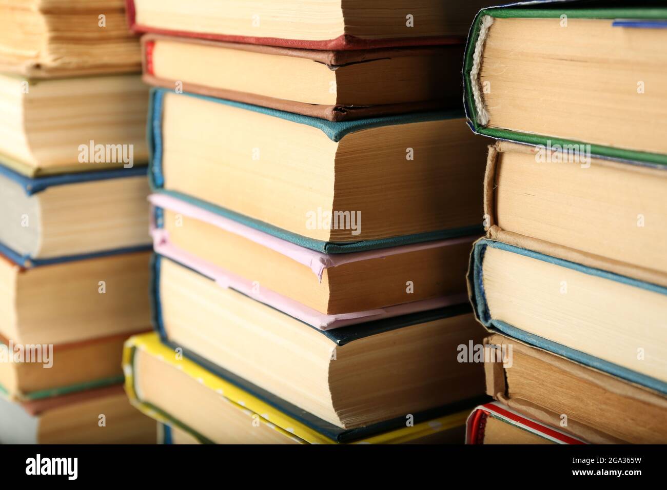 Stack of books background Stock Photo - Alamy