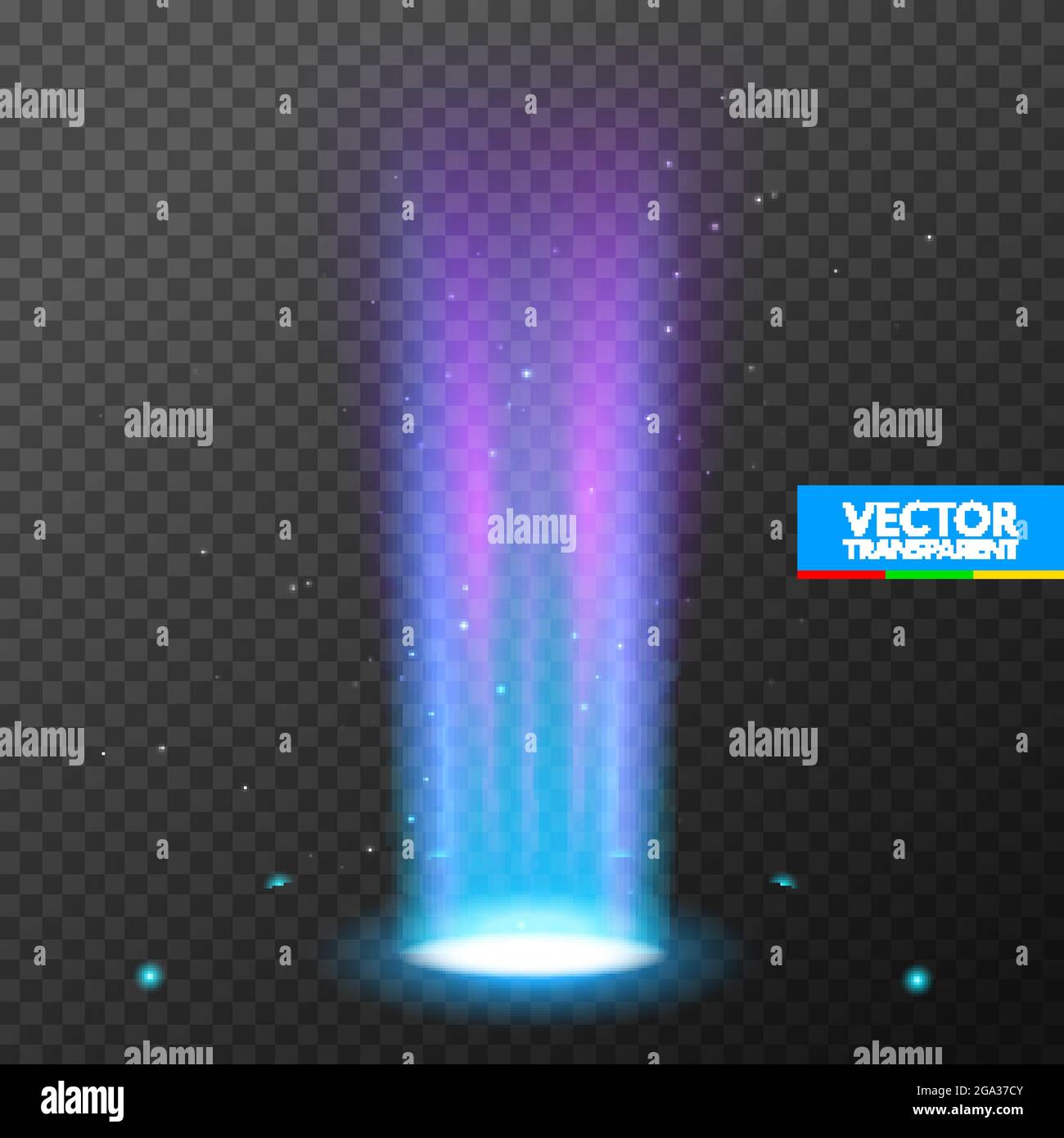 Hologram portal magic podium effect. Circle light ray teleport ufo ...