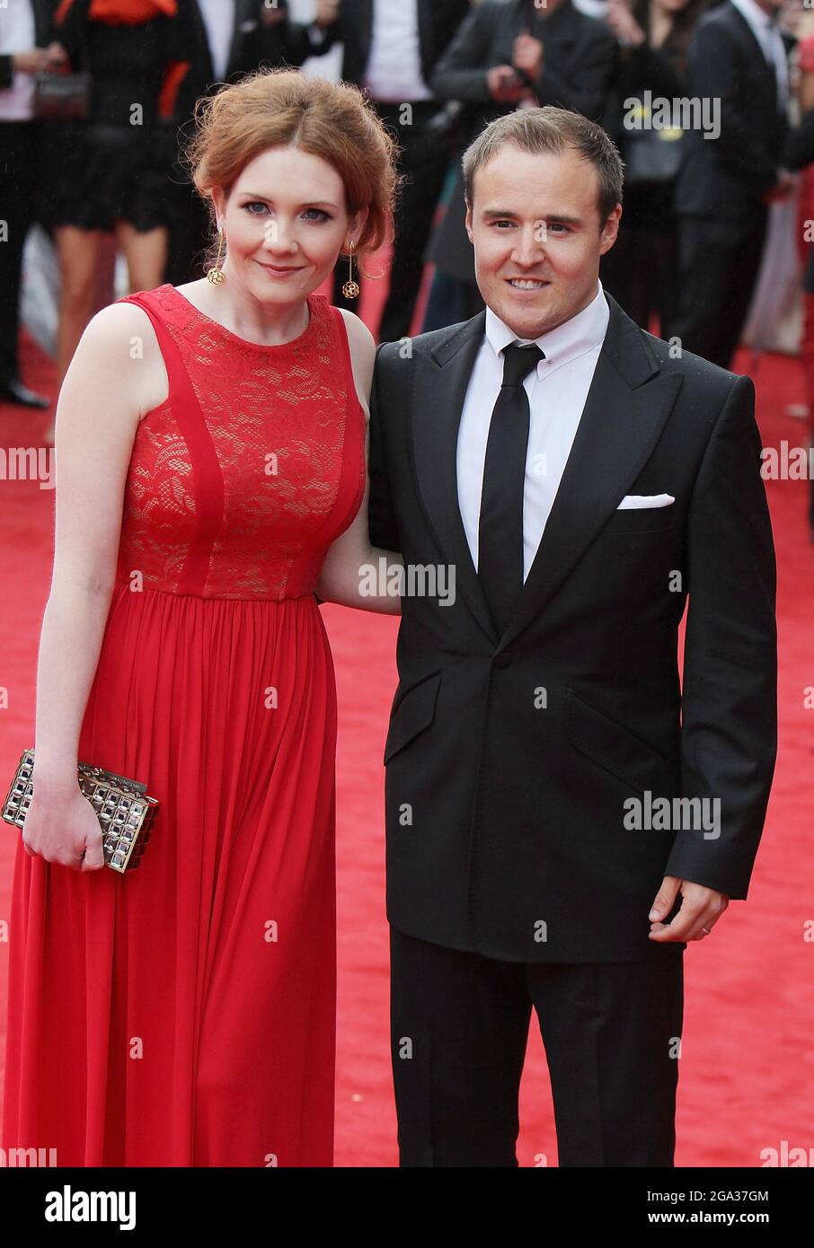 London. UK. Alan Halsall (Tyrone) and Jennie McAlpine at the Arquiva ...
