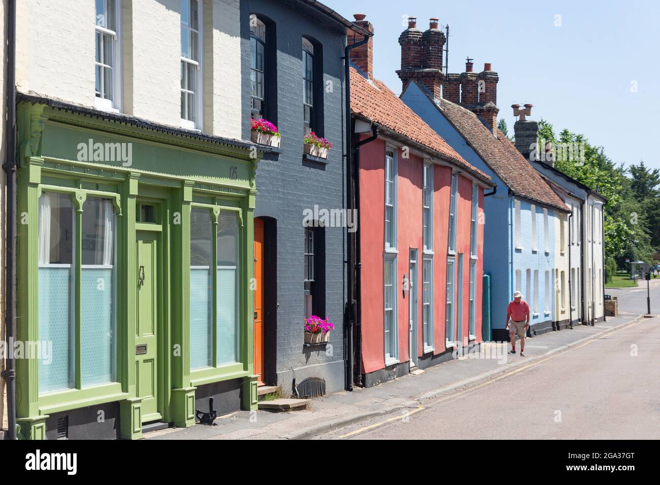 Period houses, High Street, Linton, Cambridgeshire, England, United ...