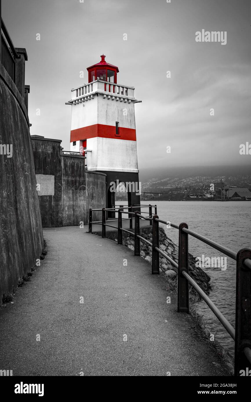 Brockton Point Lighthouse in Stanley Park, Vancouver, BC; Vancouver ...