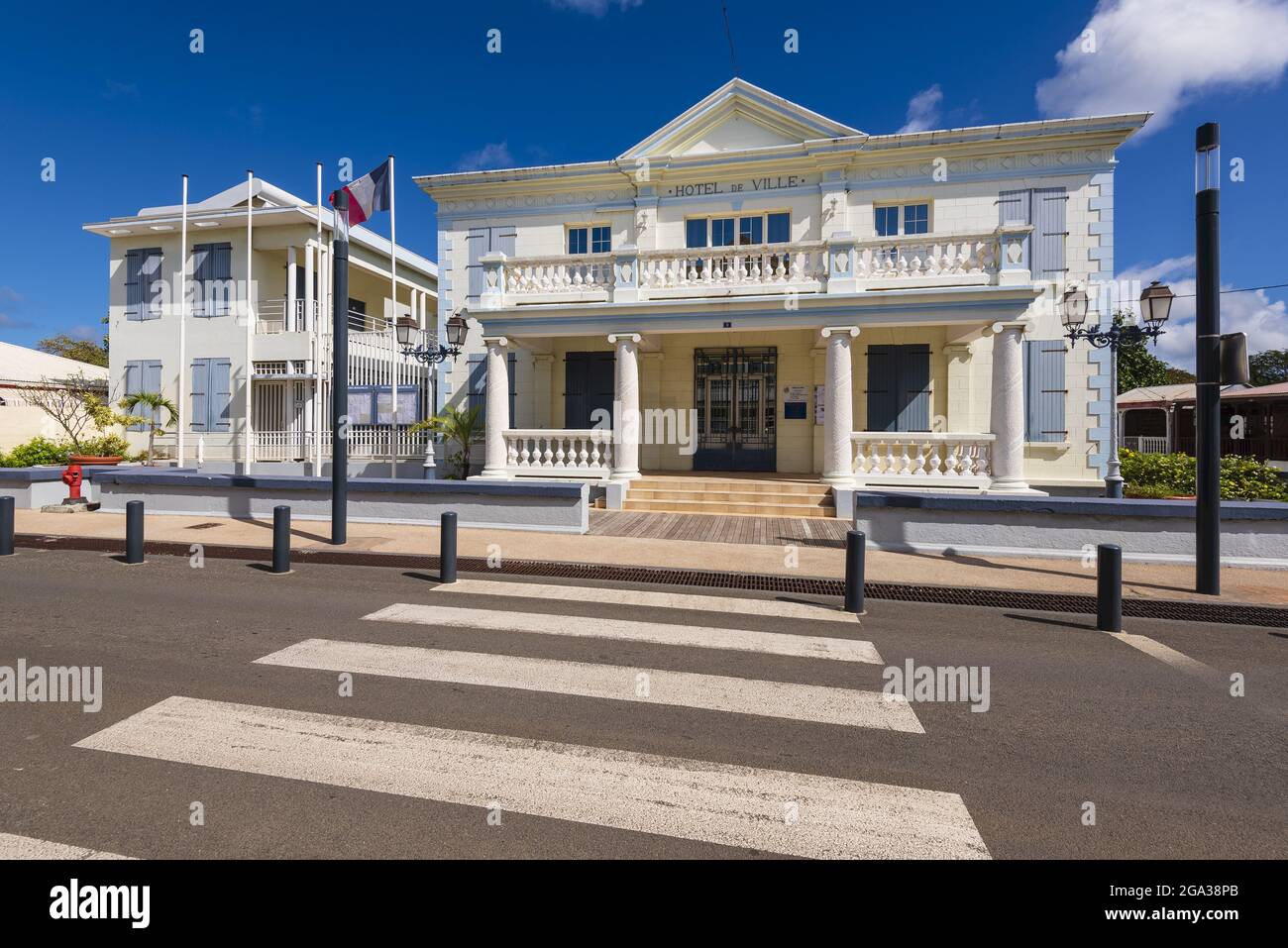 Hotel de Ville, Port-Louis, Guadeloupe, French West Indies; Port-Louis ...