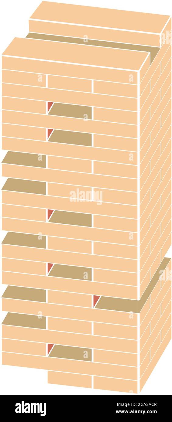 Wooden tower blocks game Stock Vector Images - Alamy