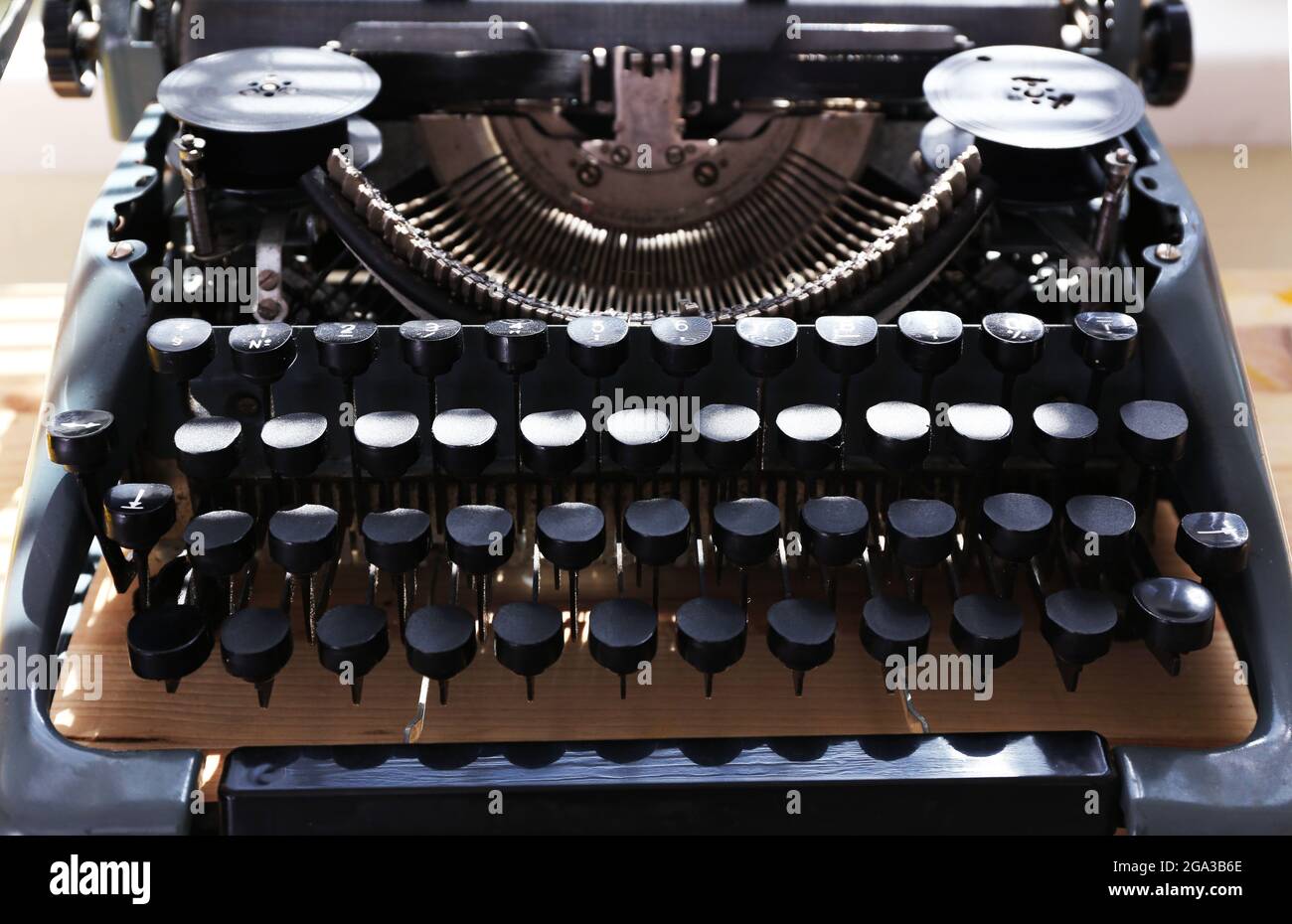 Closeup of old typewriter Stock Photo - Alamy
