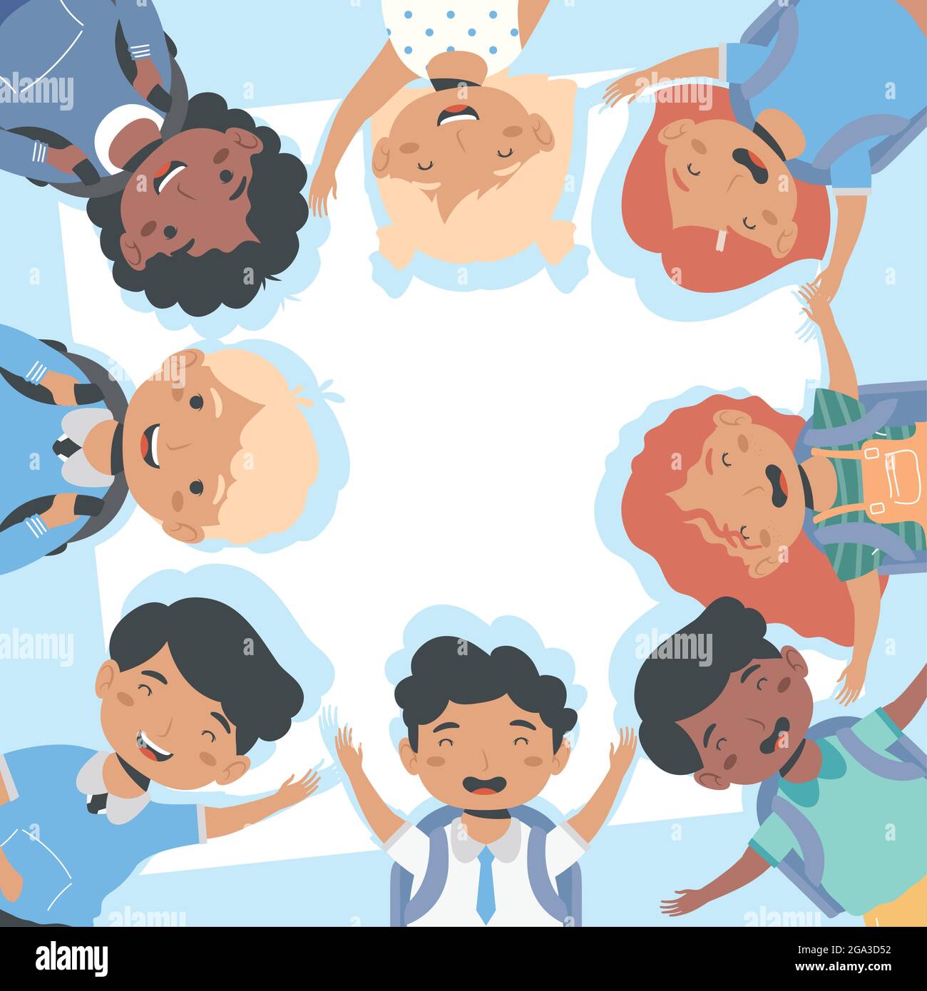 students around back to school characters Stock Vector Image & Art - Alamy