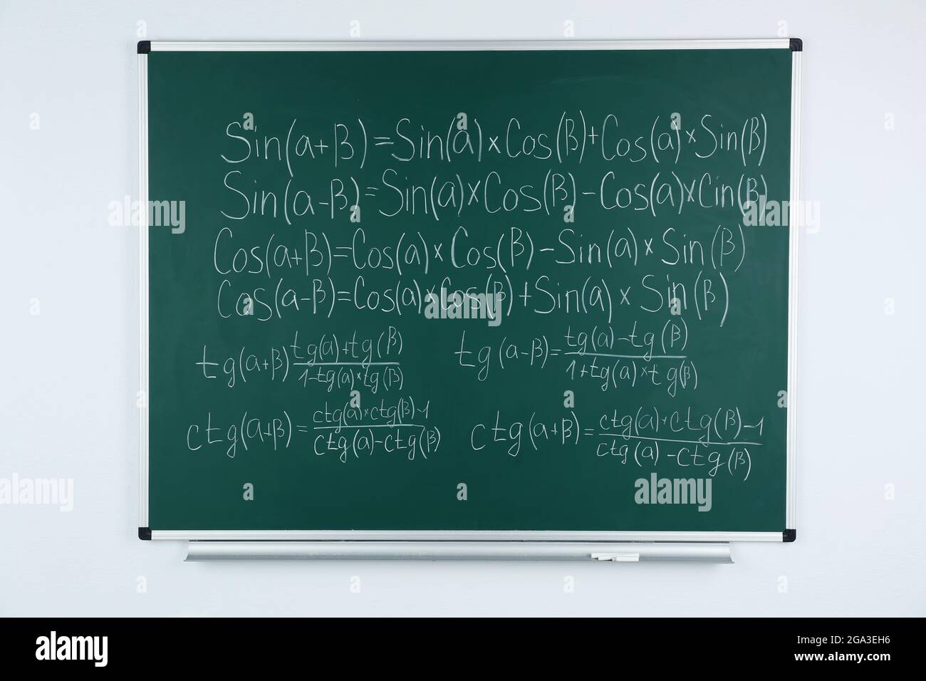 Math formulas on blackboard background Stock Photo - Alamy