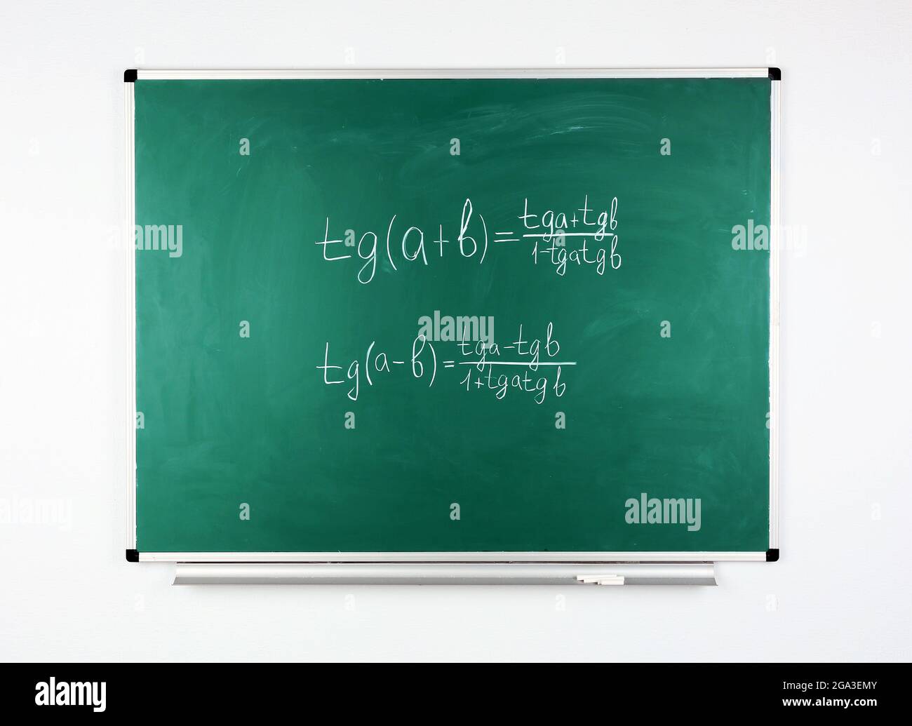 Math formulas on blackboard background Stock Photo - Alamy