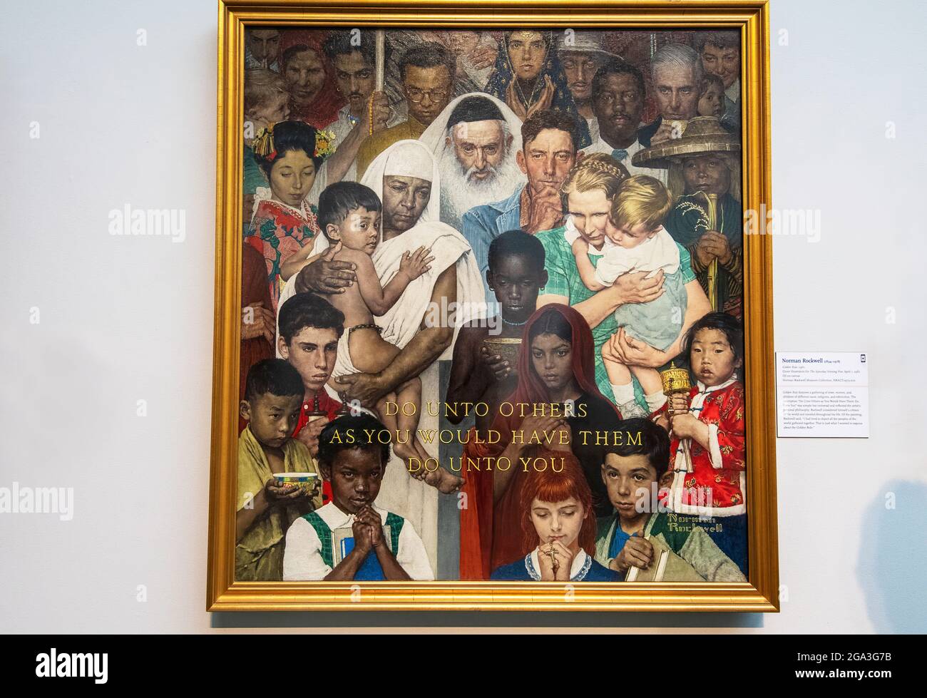 Norman Rockwell Golden Rule Print