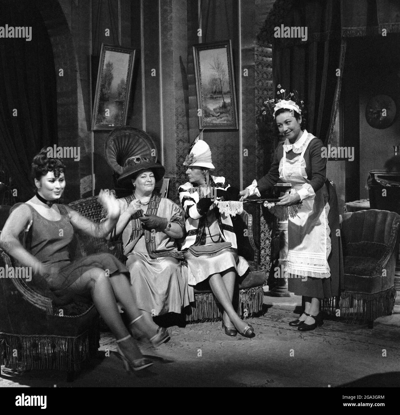 Romanian actresses Florina Cercel, Draga Olteanu Matei, Ileana Stana ...