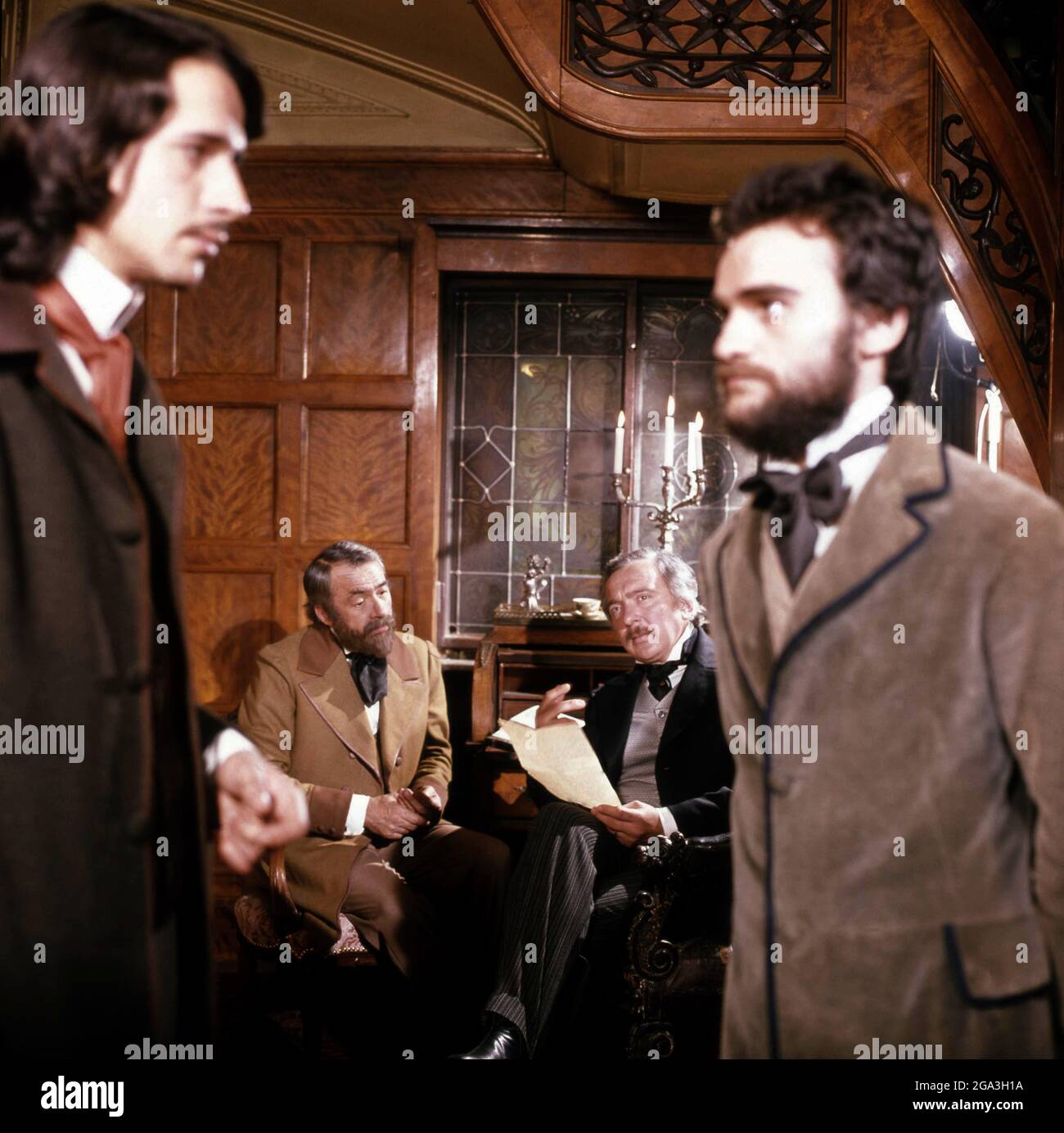 The Romanian actor Constantin Codrescu during the shooting of the movie ...