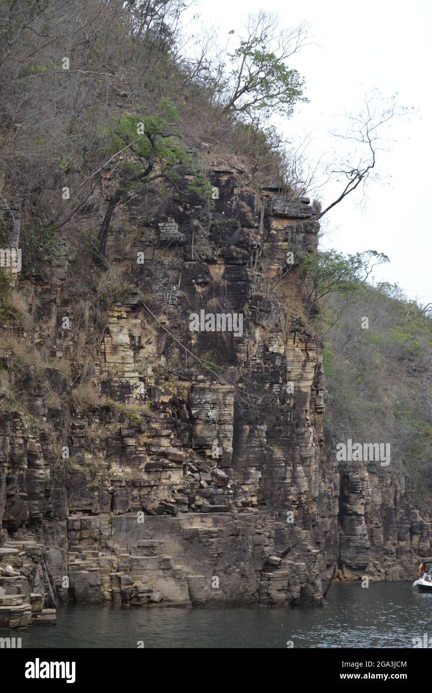 Rock formation in Capitolio - Brazil Stock Photo - Alamy