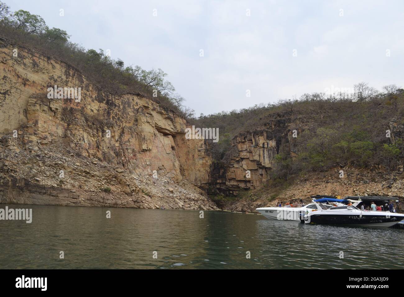 Rock formation in Capitolio - Brazil Stock Photo - Alamy