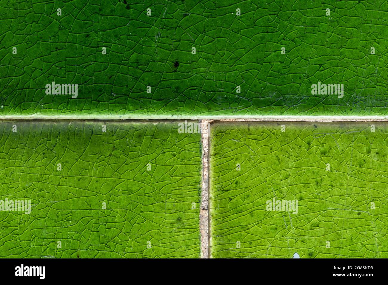 Glazed green mosaic ceramic tiles texture background Stock Photo - Alamy