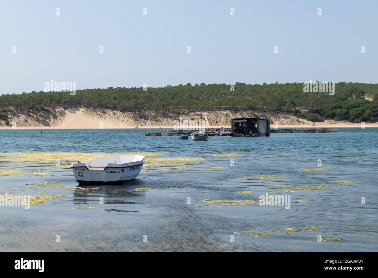 Lagoa (“Lagoon”) de Albufeira is situated on the western side of the ...