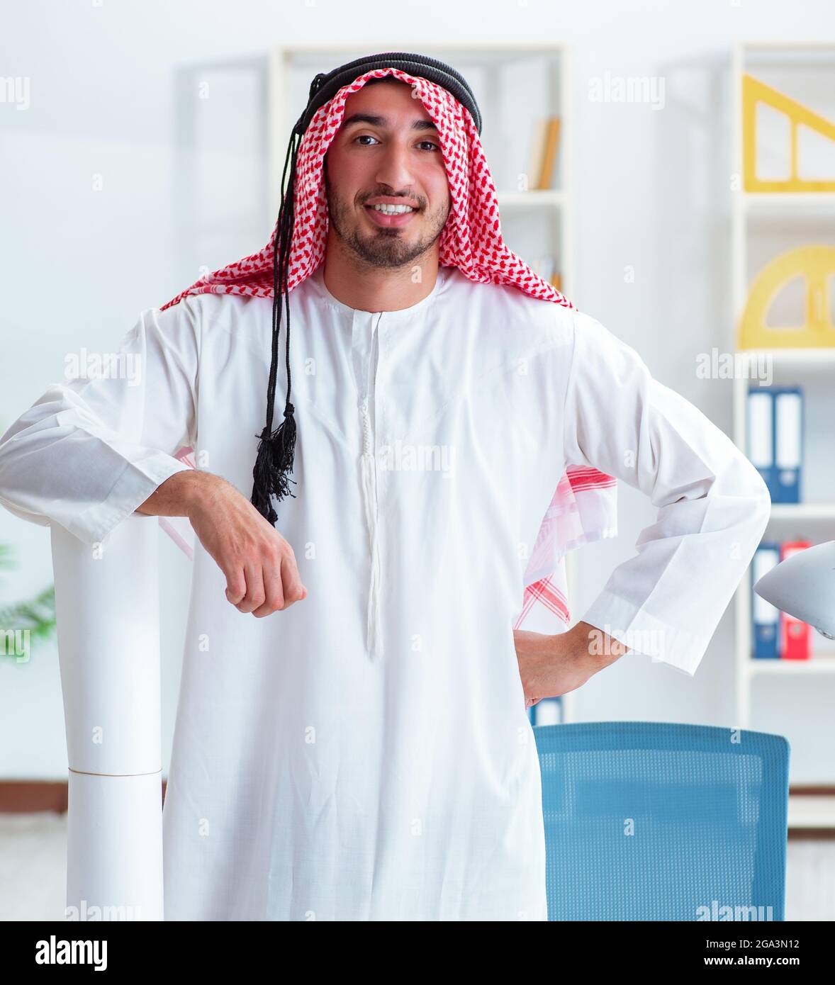 The arab engineer working on new project Stock Photo - Alamy