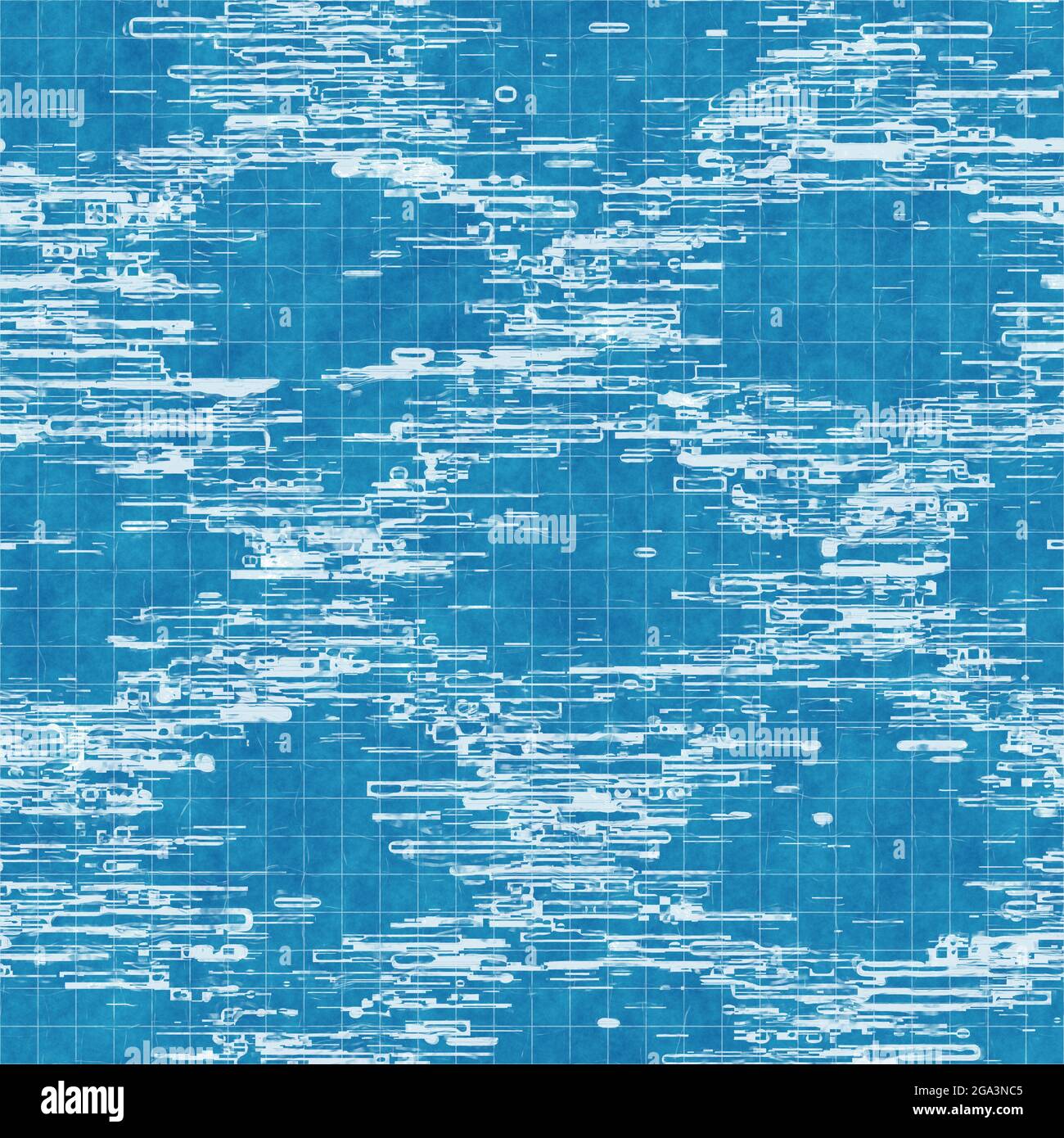 Seamless bright blue blueprint pattern for textile and print Stock ...