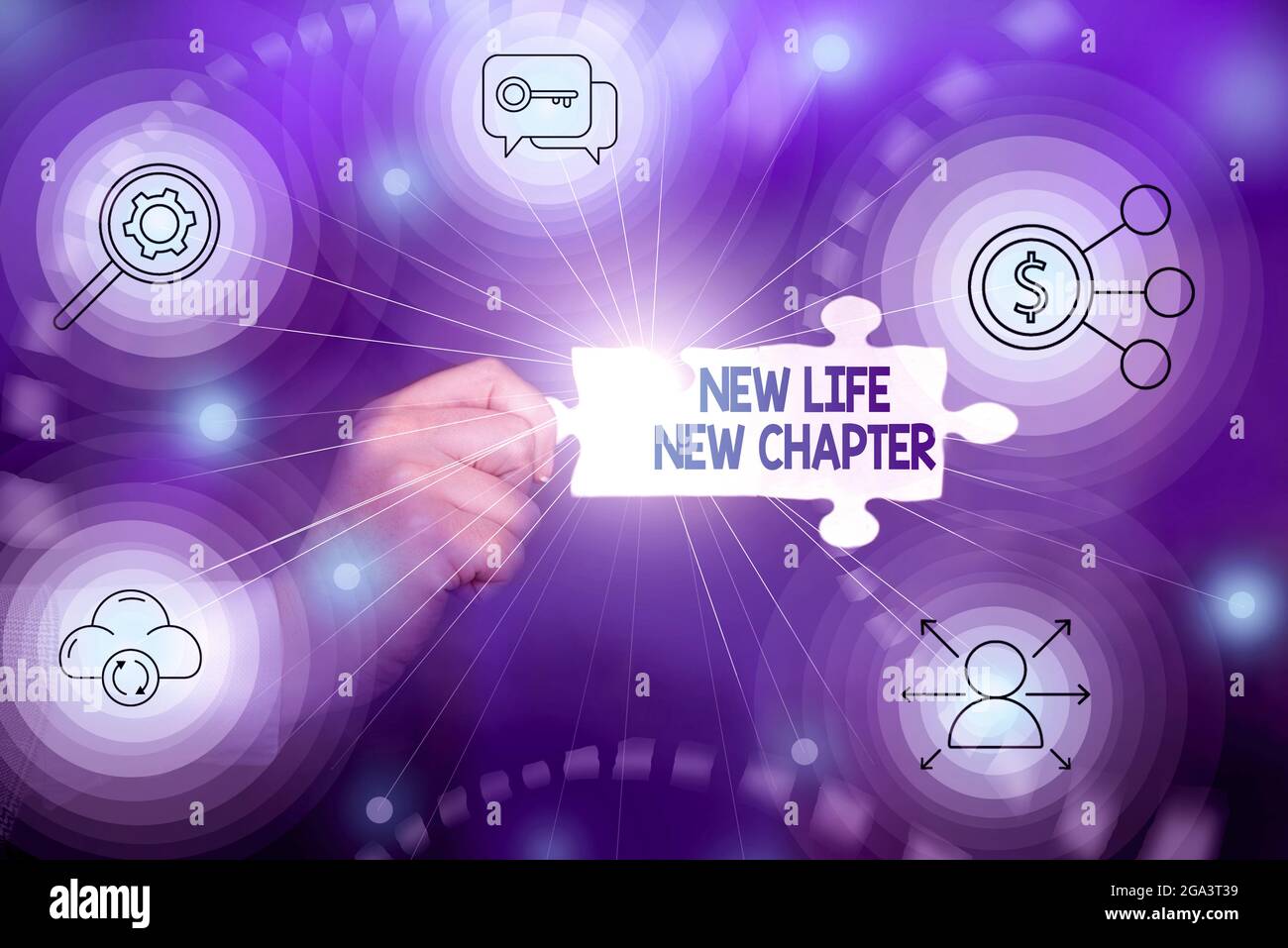 Text showing inspiration New Life New Chapter. Concept meaning ...