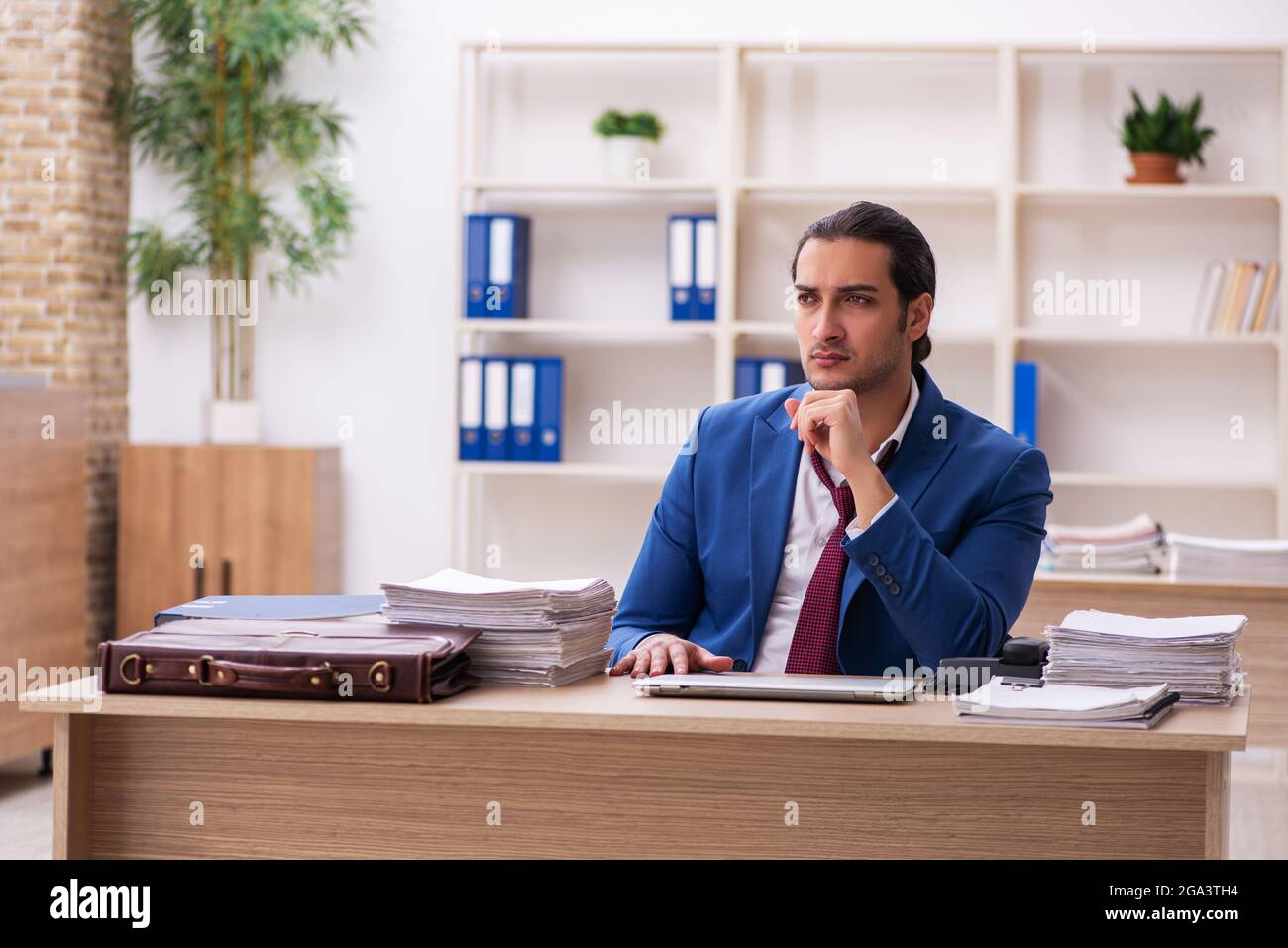 Extremely tired businessman male hi-res stock photography and images ...