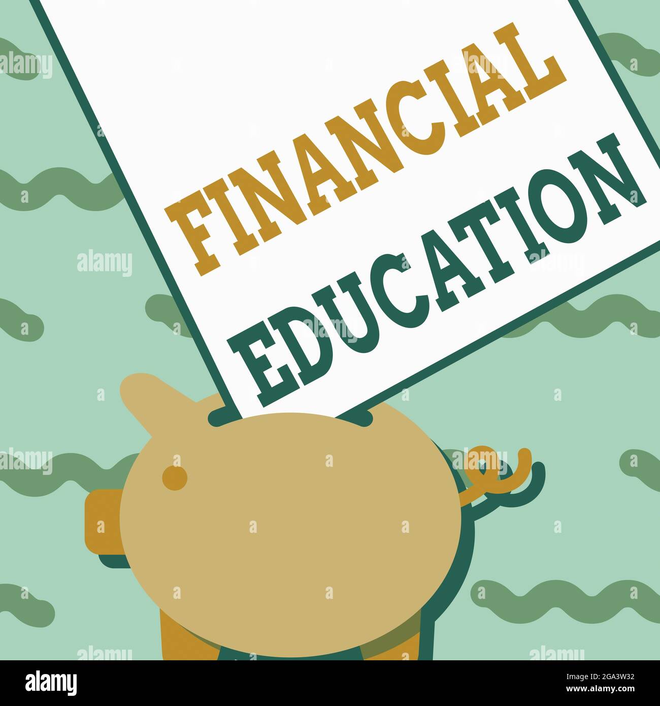 Hand writing sign Financial Education. Word Written on education and ...