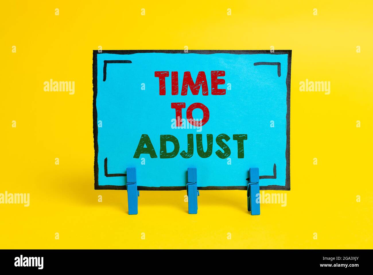 Inspiration showing sign Time To Adjust. Internet Concept making ...