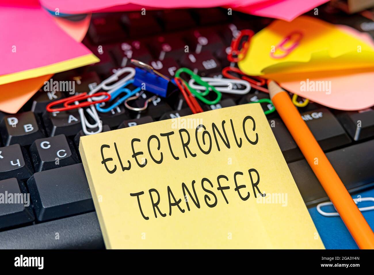 Conceptual display Electronic Transfer. Word for transaction that takes ...