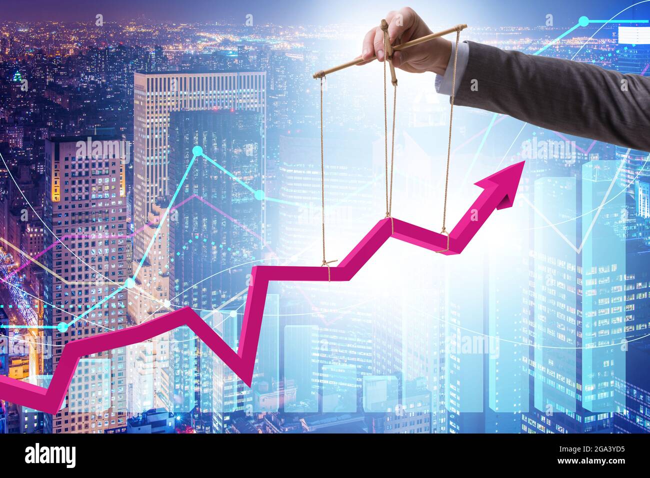 Concept of supporting economic growth in the economy Stock Photo - Alamy