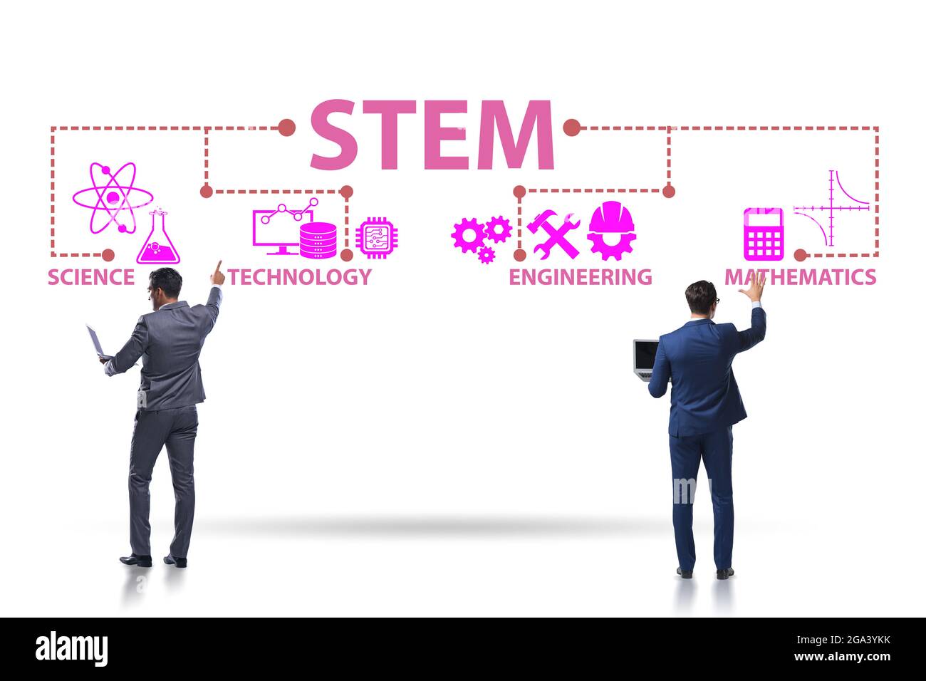 Business people in the STEM education concept Stock Photo - Alamy