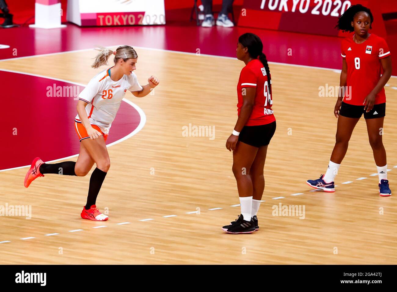 TOKYO, JAPAN - July 29: Angela Malestein of the Netherlands celebrates ...