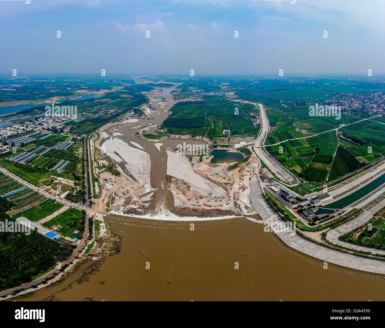 BEIJING, CHINA - JULY 25, 2021 - Aerial photo taken on July 25, 2021 ...