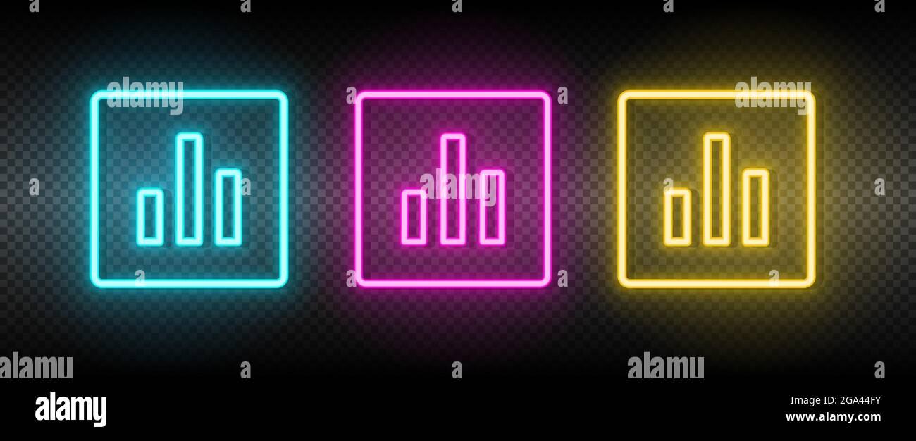 Neon bar graph hi-res stock photography and images - Alamy