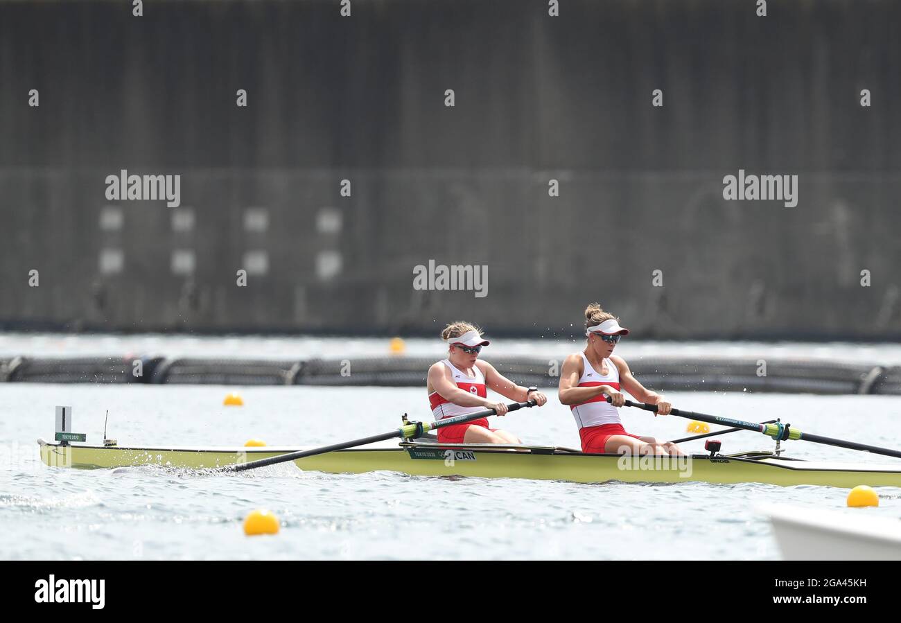 Tokyo, Japan. 29th July, 2021. Hillary Janssens (front) and Caileigh ...