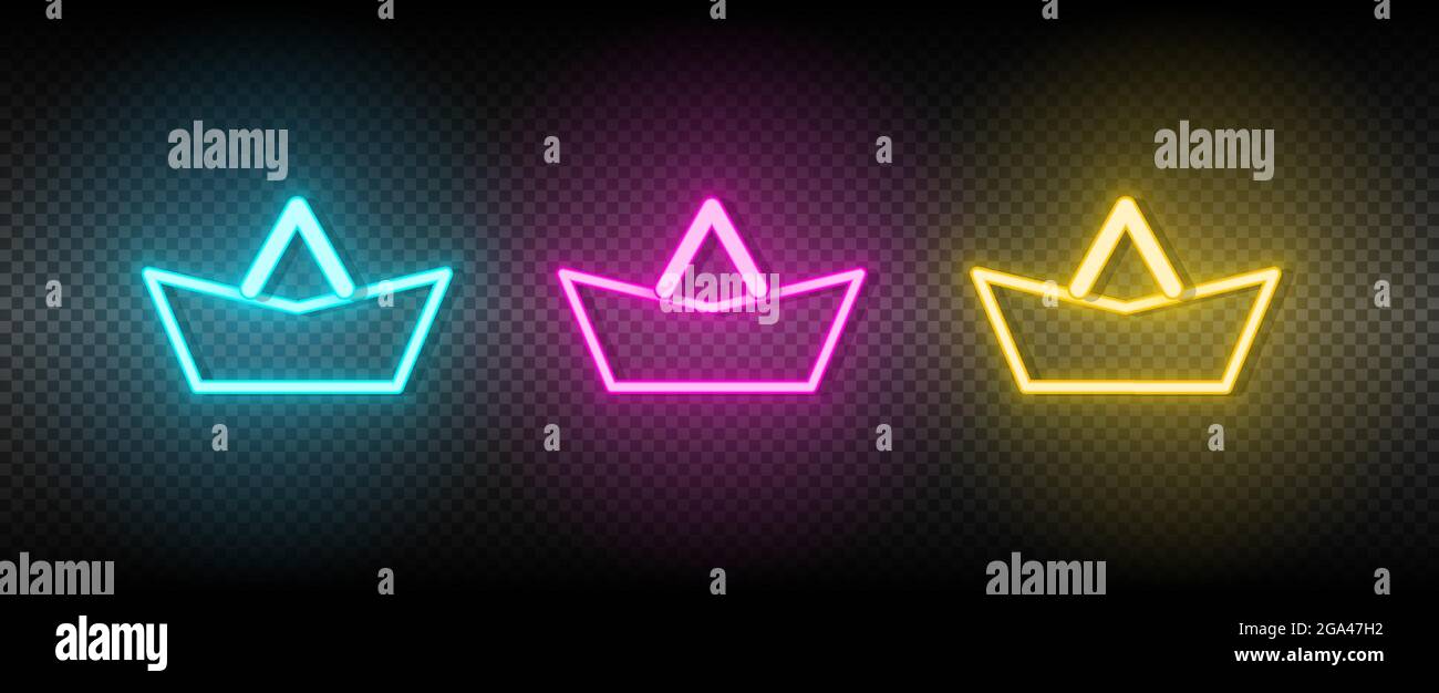 Yellow water cruise boat Stock Vector Images - Alamy