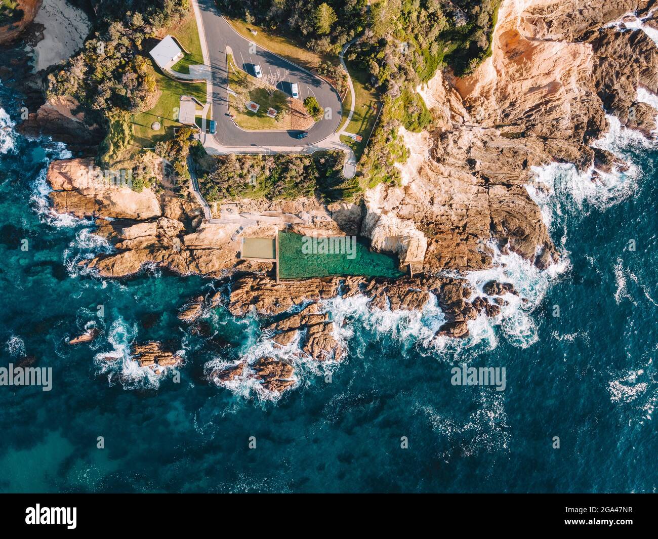 Bermagui Blue Pool, NSW, Australia Stock Photo - Alamy
