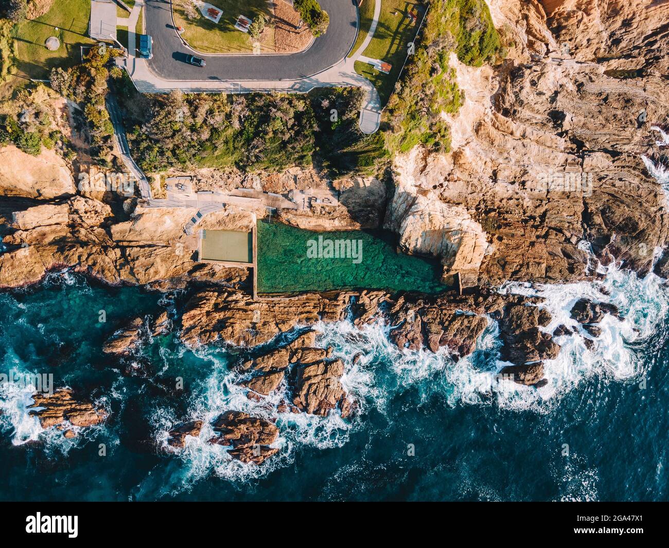 Bermagui Blue Pool, NSW, Australia Stock Photo - Alamy