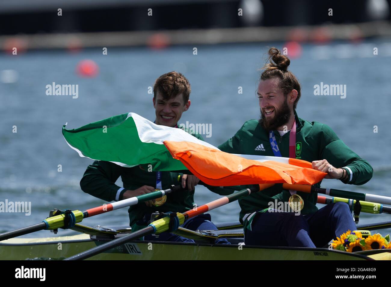 29th July 2021; Sea Forest Waterway, Tokyo Bay, Japan; Team rowing; The ...