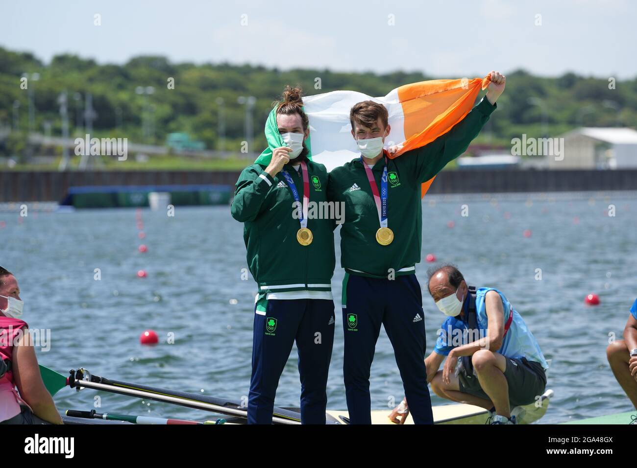 29th July 2021; Sea Forest Waterway, Tokyo Bay, Japan; Team rowing; The ...