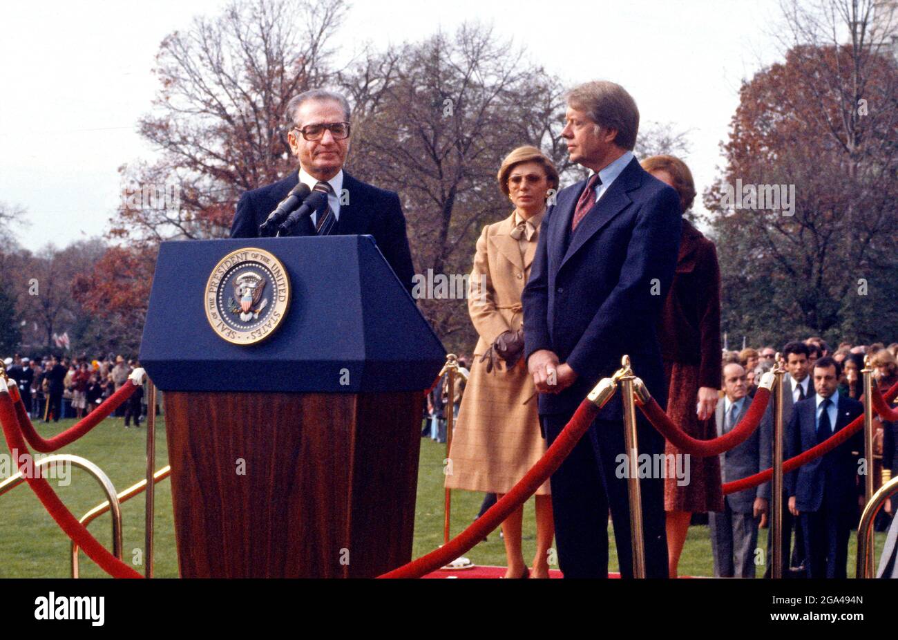 President carter and shah of iran hi-res stock photography and images ...