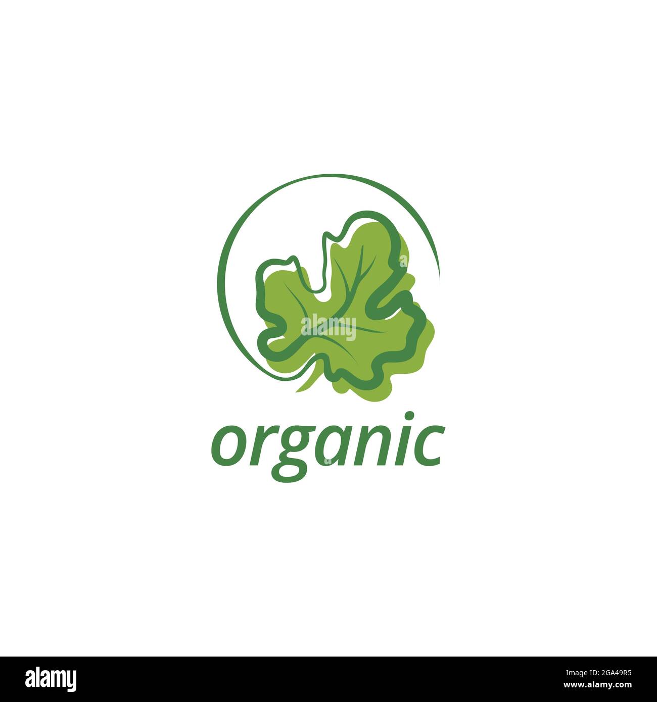 Organic leaf logo design symbol vector template Stock Vector Image ...