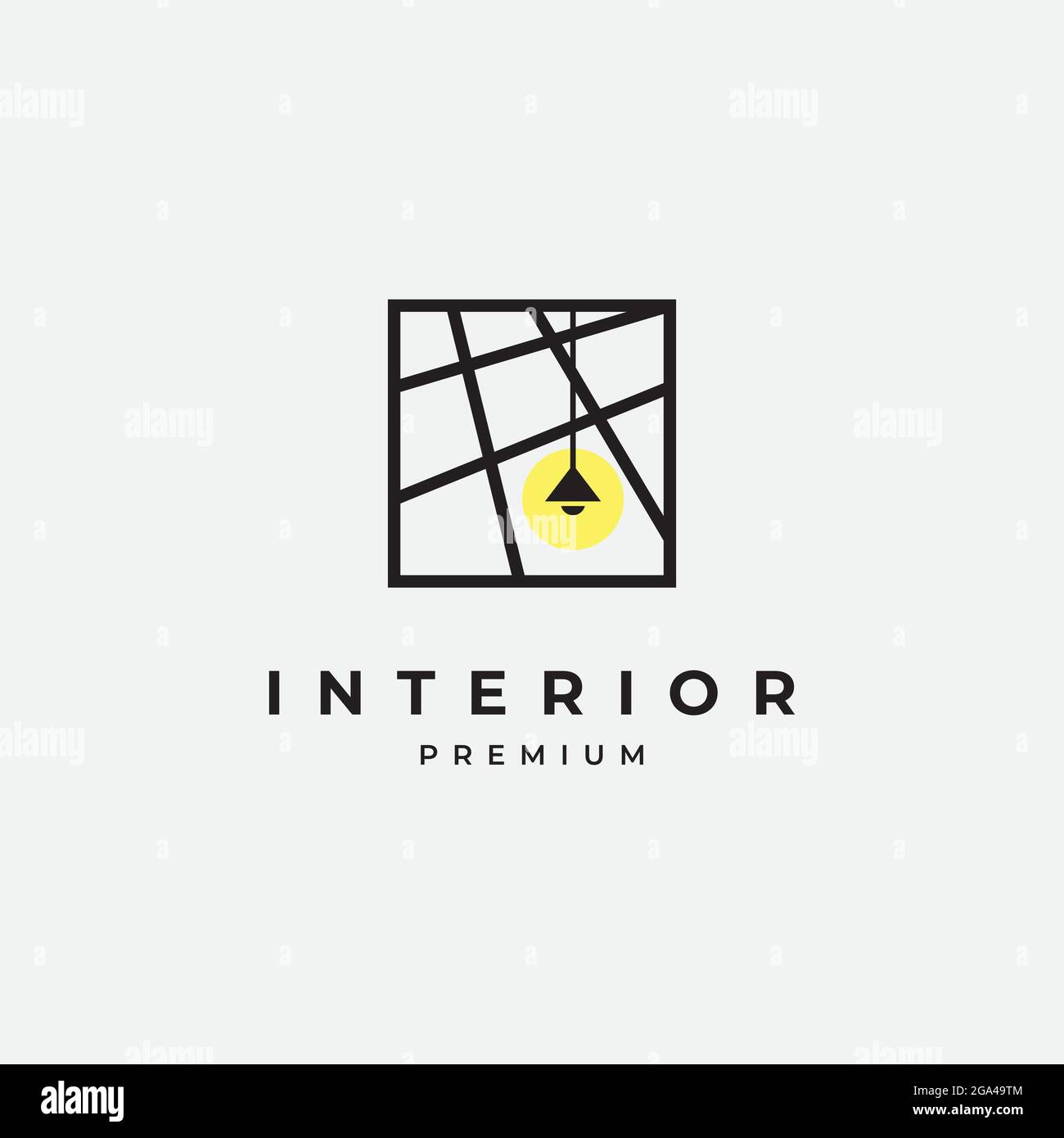 Interior logo design illustration vector template Stock Vector Image ...