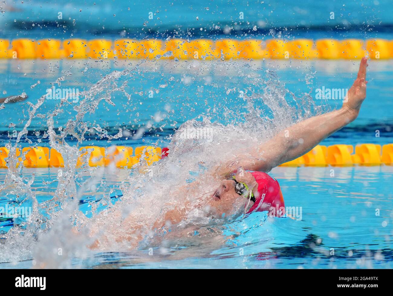Great Britain's Luke Greenbank in the Men's 200m Backstroke Semifinal 2 ...