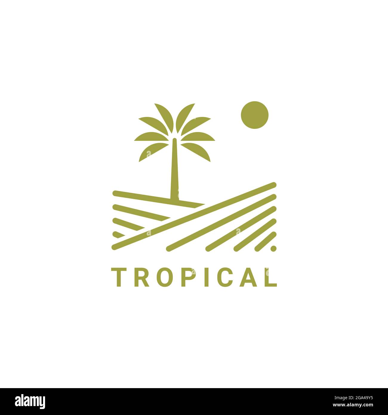 Tropical logo design symbol inspiration vector template Stock Vector ...