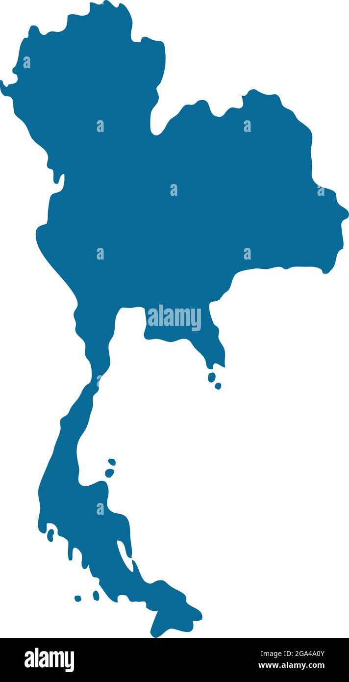 Thailand map icon on white background Stock Vector Image & Art - Alamy